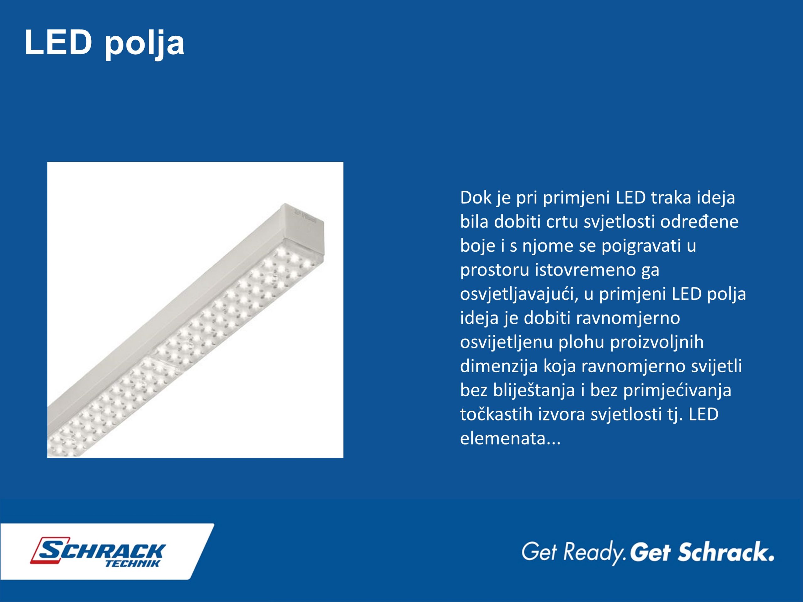LED polja - Schrack Training Center